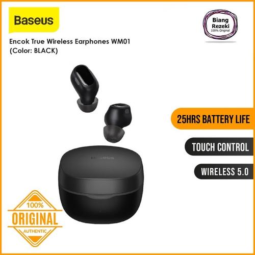 Jual BASEUS Encok True Wireless Earphones WM01 - Pink - Jakarta Barat ...