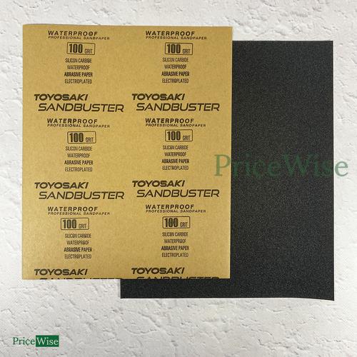 Jual Amplas Lembaran P100 Waterproof / Abrasive Paper 100 Amplas Kertas ...