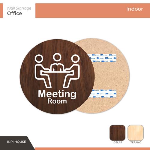 Jual door sign meeting room - papan tanda pintu kantor - signage ...