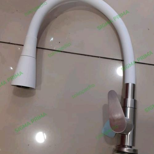 Jual kran sink putih model angsa terompet kran bcp angsa putih ...