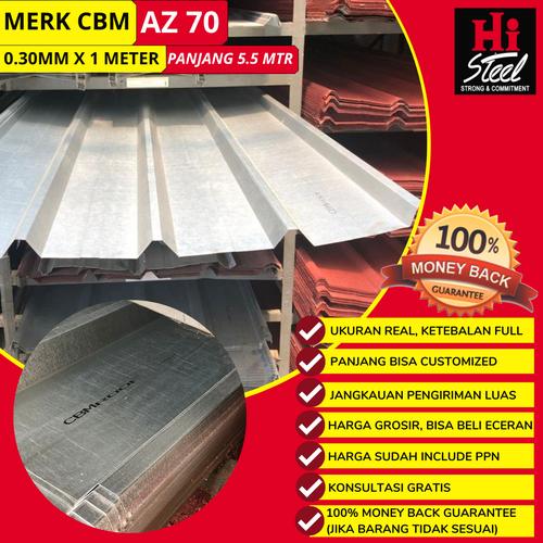 Jual Atap Spandek Zincalume CBM 0.25mm X 1m X 6.0m - Kota Bekasi - Hi ...