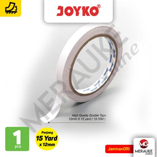 Jual Double Tape JOYKO ½ inch / 12 mm x 15 Yard Blue Core - Kota ...