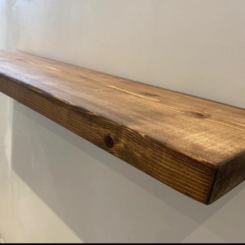 Jual Custom Rak Ambalan/Floating Shelf/Rak Dinding Kayu Jati - 150x3 cm ...