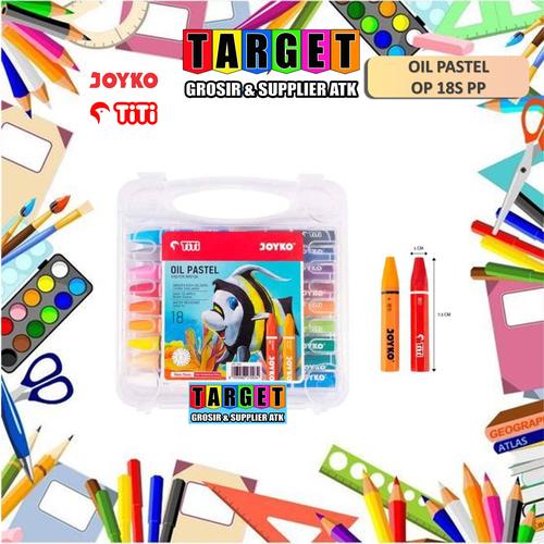 Jual CRAYON JOYKO/KENKO TITI 18 WARNA / OIL PASTEL 18 COLORS /KRAYON ...