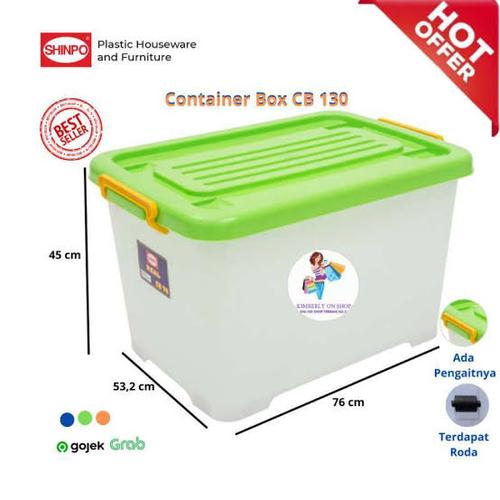Jual Container Box Shinpo 130L CB 130 Kontainer Box Kotak Penyimpanan Jumbo - Jakarta Pusat ...
