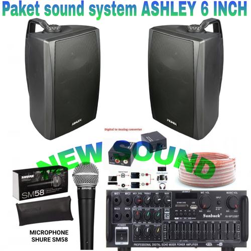Jual Paket sound system outdoor indoor speaker ASHLEY 6 inch with ...