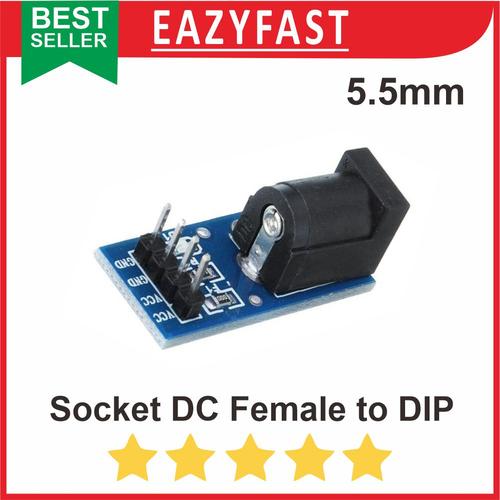 Jual DC-005 Socket DC Female 5.5mm to PCB Pin Header Jack Arduino PSU ...