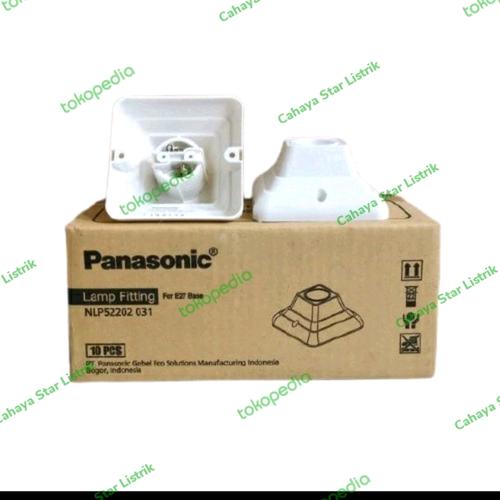 Jual Fiting Fitting kotak lampu plafon E27 PANASONIC NLP 52202031 ORI ...