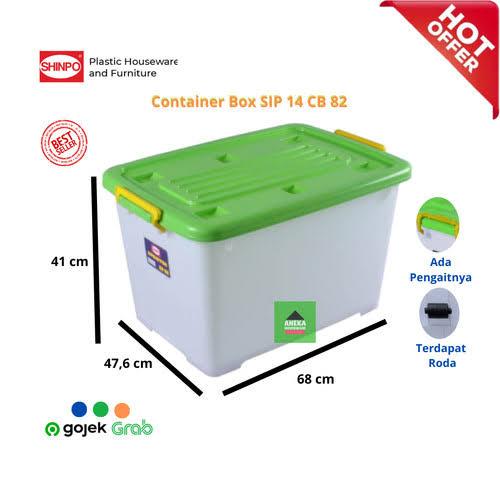 Jual Container Box Shinpo 82L CB 82 Kontainer Box Kotak Penyimpanan ...