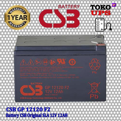 Promo Baterai UPS CSB 12V 12AH GP 12120 F2 - Unit Cicil 0% 3x - Jakarta ...