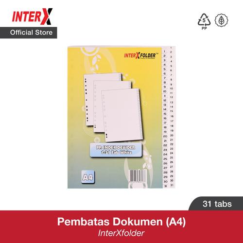 Jual pembatas buku pembatas binder divider angka - 1 SET - Kab ...
