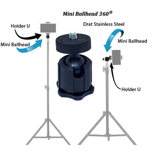 Jual Tripod Hp Stand 2.1 Meter Stand Holder Phone Holder Free Holder ...