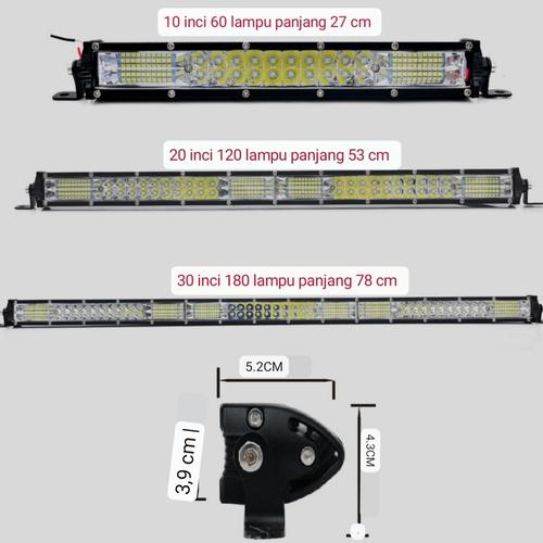 Jual LAMPU LED BAR SLIM OFFROAD 78 CM SUPER TERANG 2 ROW - Kota Bekasi ...