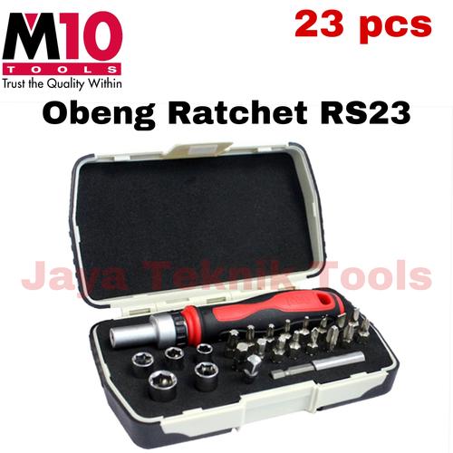 Jual Obeng Ratchet Screwdriver Set M10 Singapore RS23 23 pcs - Jakarta ...