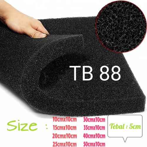 Jual filter mekanik busa hitam atau spon hitam ready banyak size tebal ...