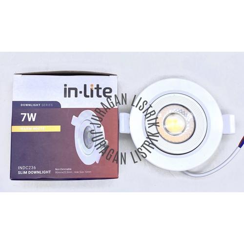 Jual Lampu Spotlight slim 7w 7 w 7watt 7 watt inlite INDC236 - Putih ...