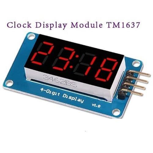 Jual LED 7 segment TM1637 4 digit Digital Tube Clock Display Module ...