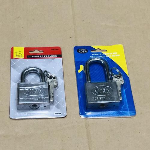 Jual Gembok Rush Nikel 50mm Leher Pendek - Leher Panjang - Leher ...