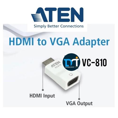 Jual Aten VC810 - HDMI to VGA Converter support FHD I 1080P - Jakarta ...
