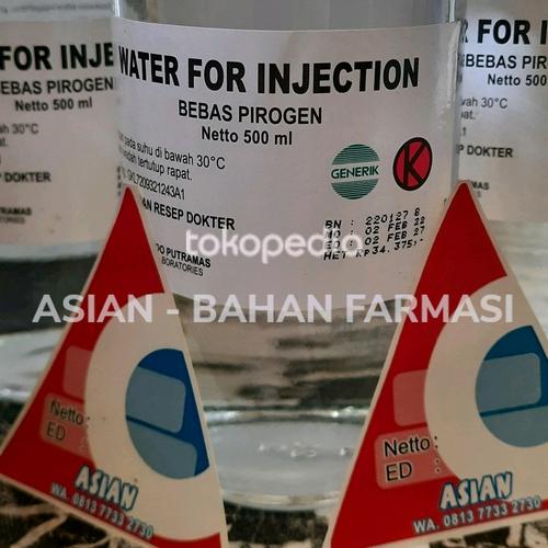 Jual Water for Injection - Sterilized Water - Aqua Bidestillata - 500 ...