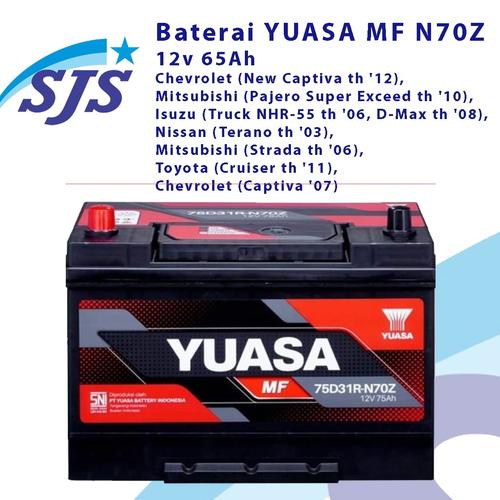 Jual Aki mobil Yuasa MF N70Z 12v 75ah kering - Kota Surabaya - SJScv | Tokopedia