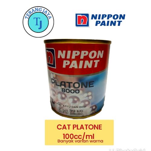 Jual Cat Platone 0,1L/100ml Nippon Paint Minyak Kayu Dan Besi kaleng ...