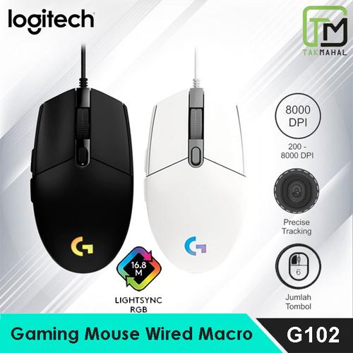 Jual Logitech G102 Mouse Gaming Wired RGB Lightsync with Macro Original ...