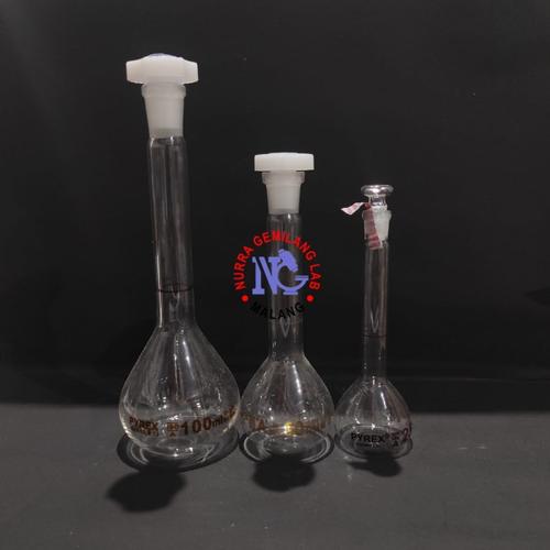 Jual labu ukur 5 ml pyrex volumetric flask -labu takar - Kota Malang ...