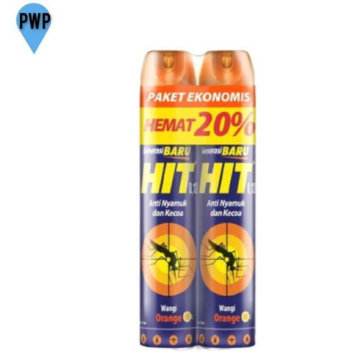 Jual HIT Obat Semprot Anti Nyamuk dan Kecoa Wangi Orange Isi 600ml ...