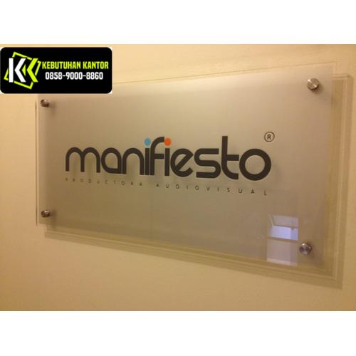 Jual Jual Papan Nama Kantor Logo Perusahaan Signage Acrylic 2mm Akrilik ...