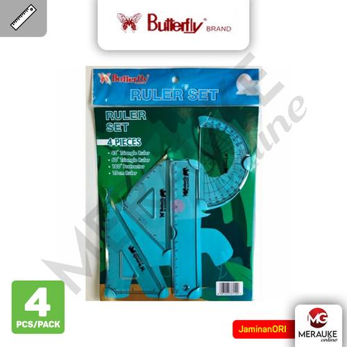 Jual BUTTERFLY Ruler Set / Penggaris Set BT-ELEPHANT - Kota Bandung ...