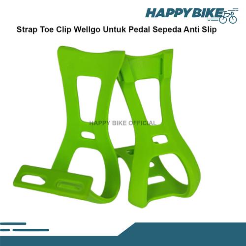 Promo WELLGO Tali Pedal Sepeda Anti Slip Strap Toe Clip - Hijau ...