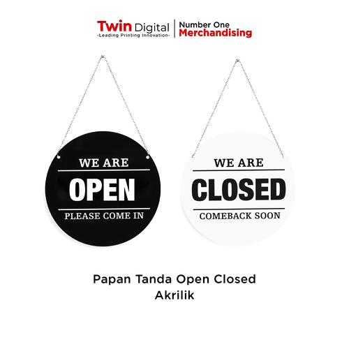 Jual Signage Papan Petunjuk Buka Tutup - Papan Tanda Open Closed ...