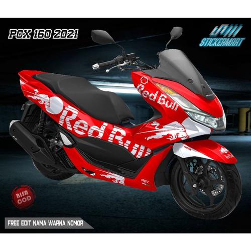 Jual stiker pcx merah Striping all new pcx 160 full body Decal pcx new ...