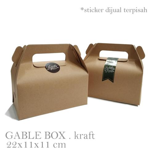 Jual Gable Box Dus Packaging Kotak Snack Box Fried Chiken Ukuran ...