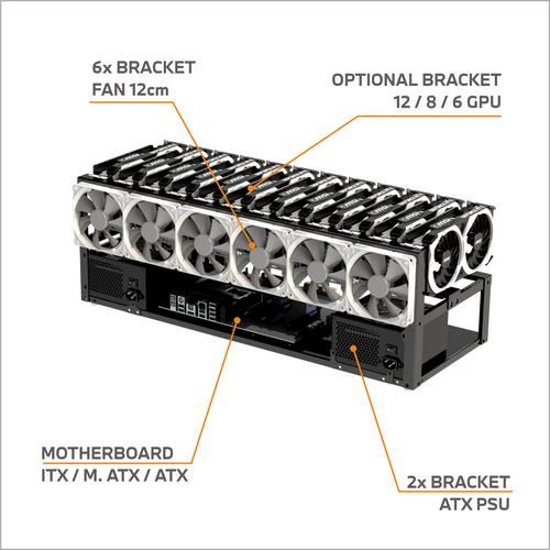 Jual OPEN RAK RACK 12 VGA 8 VGA 6 VGA GPU Mining MODEL IMPOR + KAKI ...