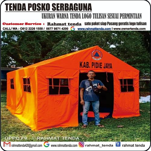 Jual Tenda Posko Bpbd Tenda Darurat Uk 3M x 4M - BAHAN SETANDAR, 1set ...