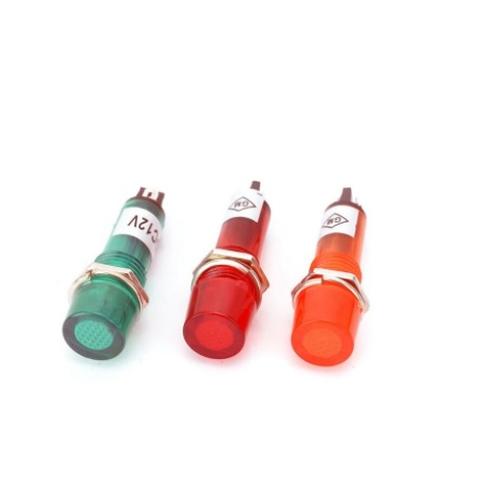 Jual Pilot Lamp Lampu LED Indikator Panel listrik 12V DC Plastik Bening ...