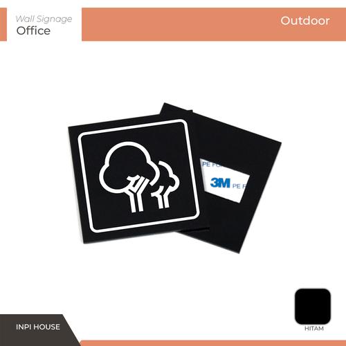 Jual sign board garden - icon area taman - logo outdoor - acrylic sign ...