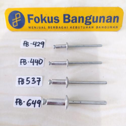 Jual Paku RIVET / Blind Rivet (per buah) paku ripet klem alumunium - FB ...