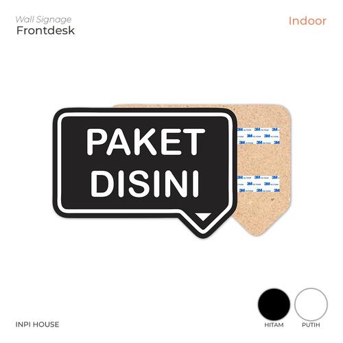 Jual Signage Indoor Artpaper MDF Wall Sign Paket Disini - Hitam - Kota ...