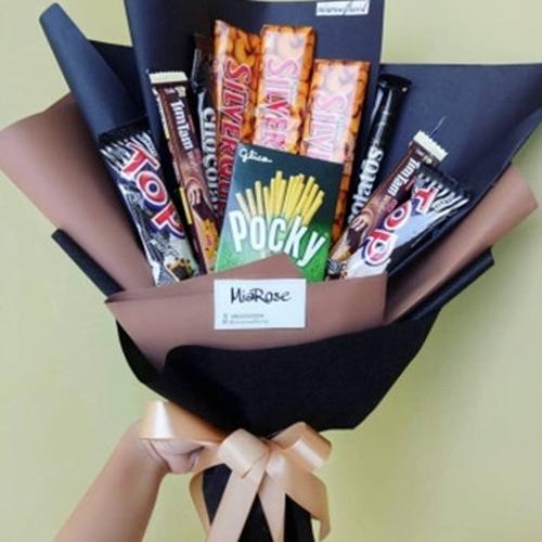 Jual Bouquet snack | Buket wisuda | Buket snack | Bouquet wisuda 74K ...