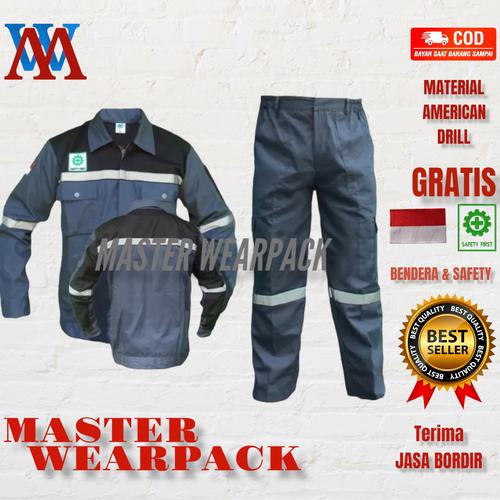 Jual Wearpack Safety SETELAN Warna ABU HITAM/Lengan Panjang - Abu Hitam, M - Kab. Cilacap ...