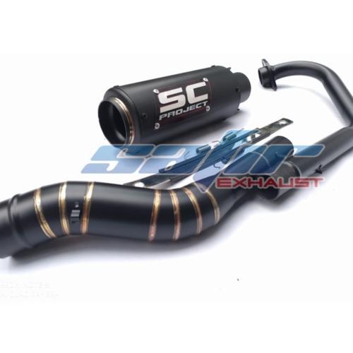 Jual Knalpot Racing SC PROJECT BLACK cbr150r cb150r vixion r15 satria ...