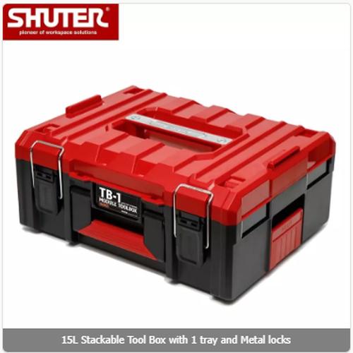 Jual STACKABLE TOOL BOX WITH 1 TRAY AND METAL LOCKS 15L / Shuter / Tool Box - Kota Tangerang ...