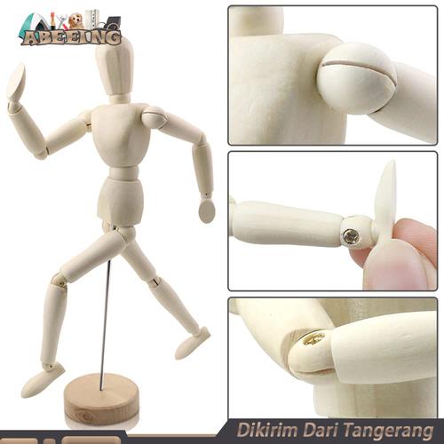Jual Manekin Human Figure kayu Wooden Artists Manikin Untuk Model ...