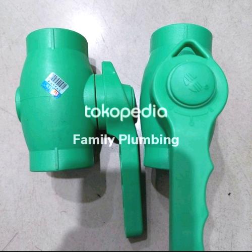 Jual BALL VALVE STOP KRAN ENGKOL GATE VALVE PPR HIJAU RIFENG 32mm 1 ...