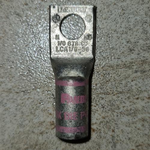 Jual Panduit Skun Kabel Lug LCA1/0-38 1/0 AWG CU 1 Hole Pink Die 3/8 in ...