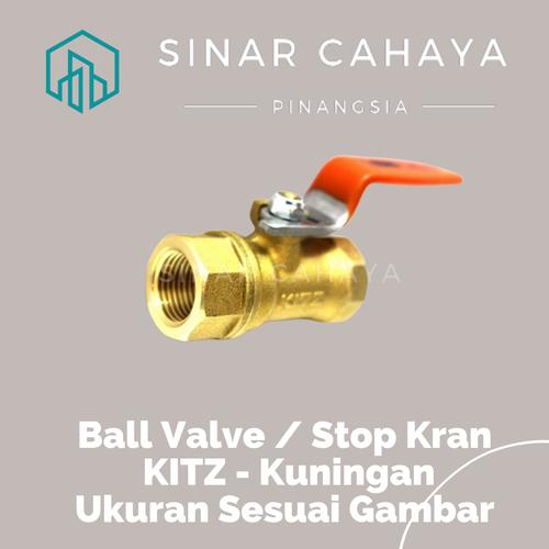 Jual Ball Valve / Stop Kran Kuningan KITZ ukuran 1/4" - Jakarta Barat - Sinar Cahaya Pinangsia ...