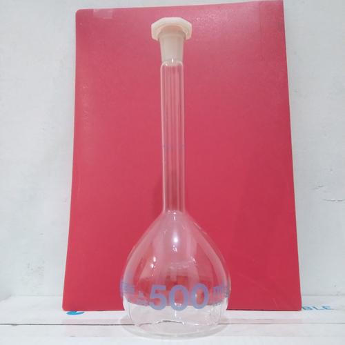 Jual Labu Ukur Tutup Plastik 500ml. Labu Ukur PP Stopper 500ml ...